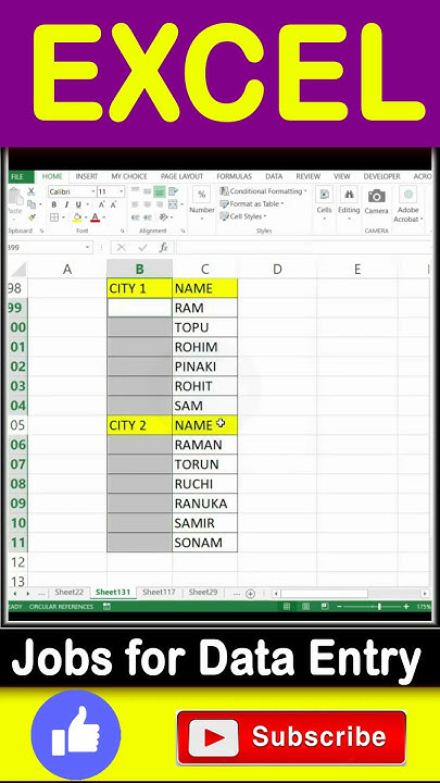 SERIAL NUMBER VIRAL TRICKS IN EXCEL #shorts #Excel #viral #exceltips #excel #exceltricks # ...