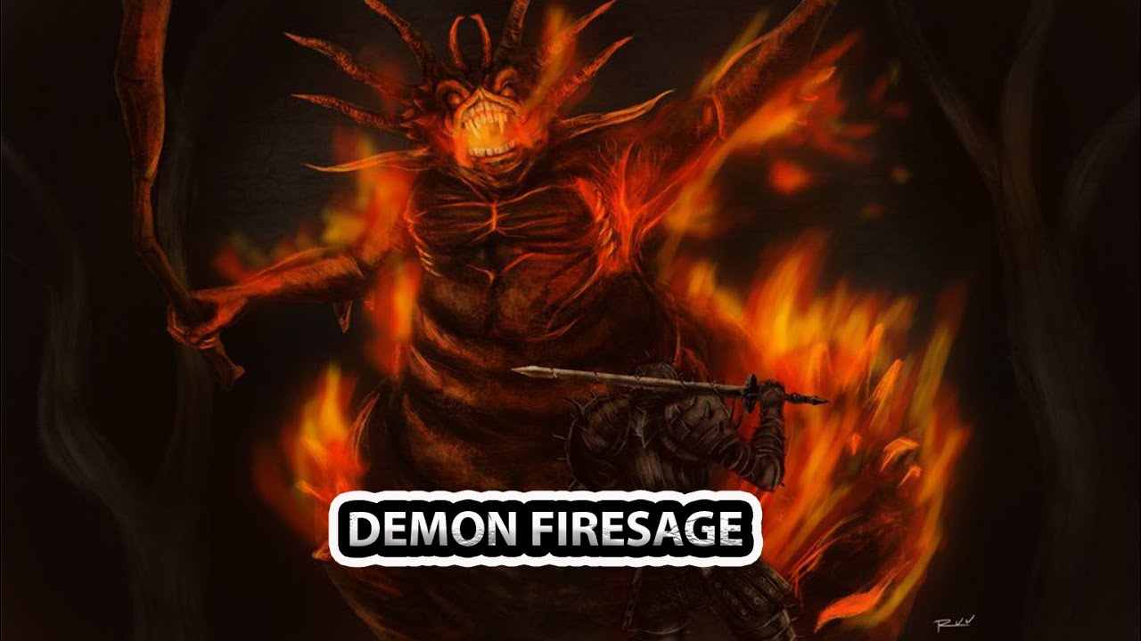 Dark Souls - Demon Firesage (Pyro-Sage Démon) - YouTube