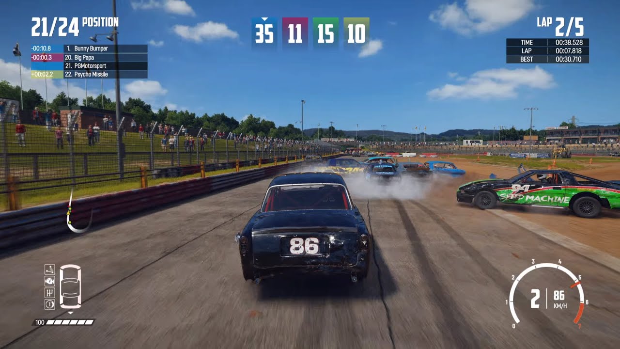 Wreckfest | Team Race | Kingston Raceway Asphalt Oval | Dominator - YouTube