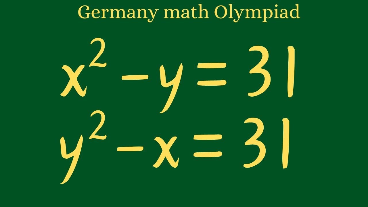 Germany Math Olympiad | How To Solve Germany Math Olympiad Problem ...