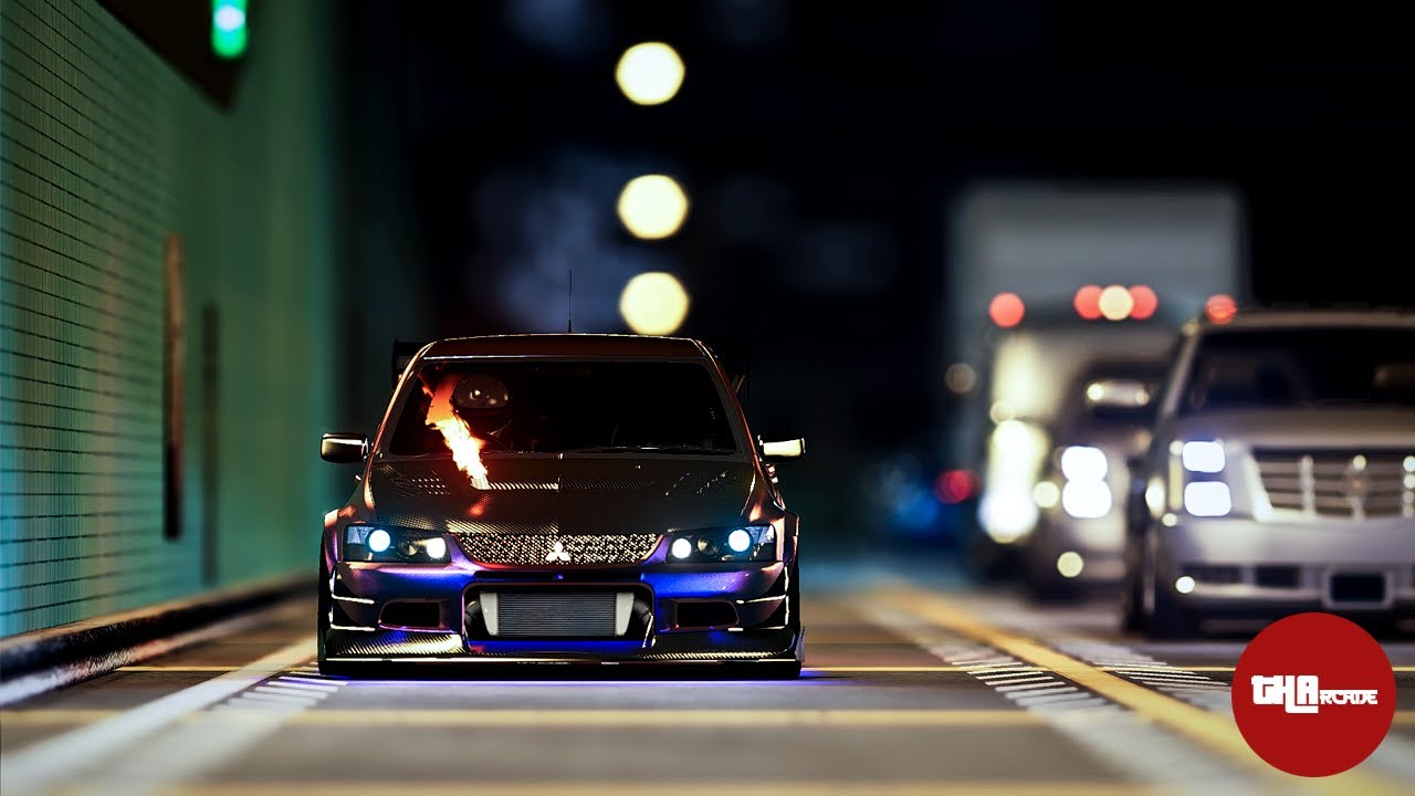 Mitsubishi EVO IX 633hp Gunshot FIRE On Wangan Shutoko Night Run ...