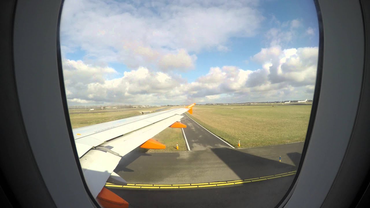 (HD) Easyjet Airbus A320 - Pushback/Taxi/Take off from Schiphol (AMS ...