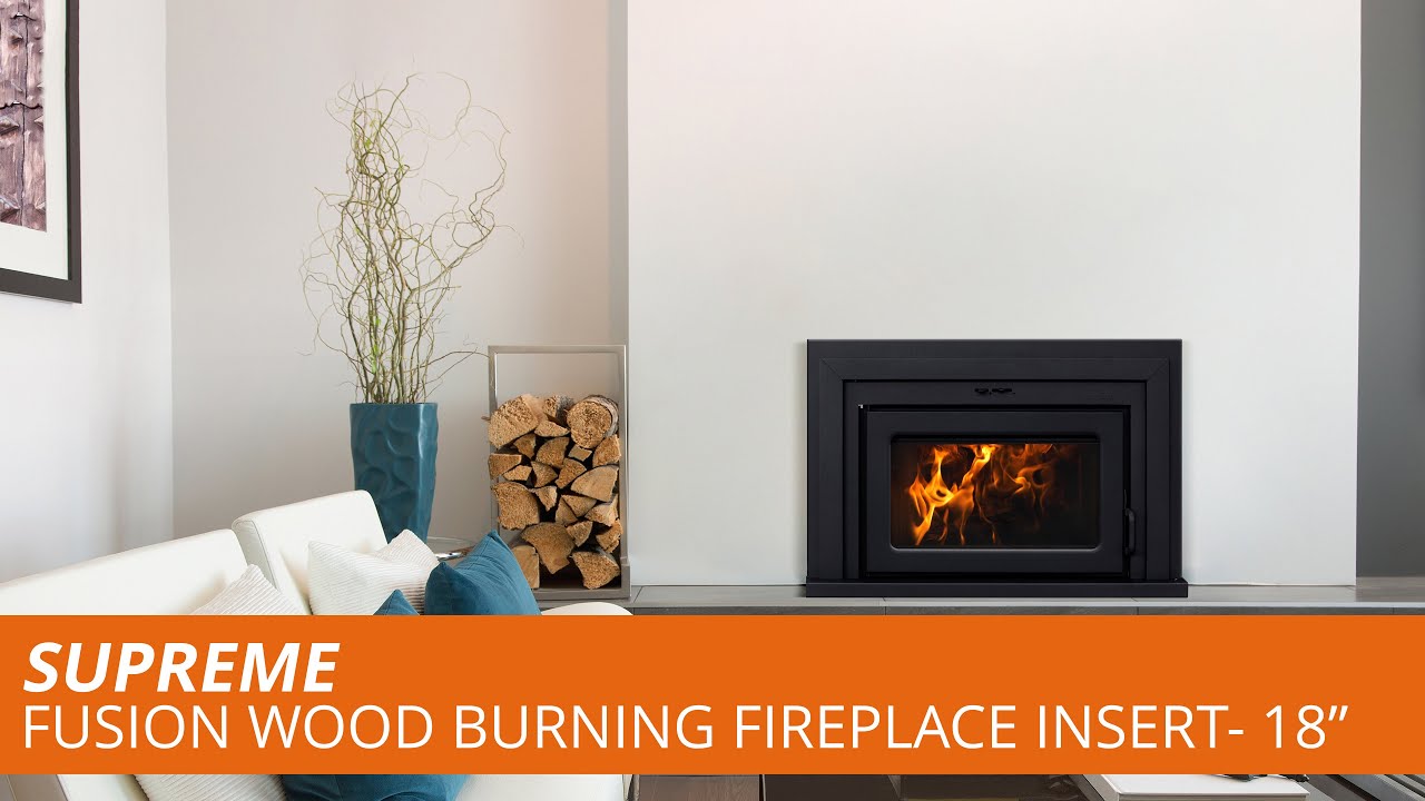 Enjoy the Supreme Fusion Wood Burning Fireplace Insert - YouTube