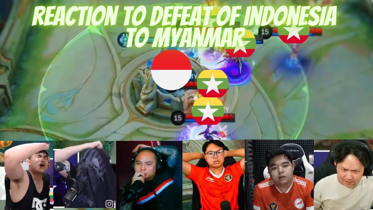 Streamers Reaction to Indonesia's defeat vs Myanmar in Sea Games 2023 ...