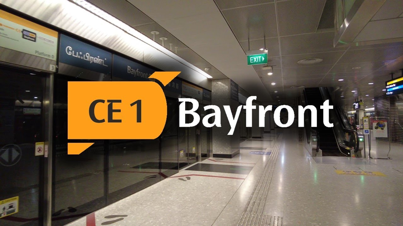 CE1 Bayfront MRT Station: Exit B to Platforms | Circle Line - YouTube