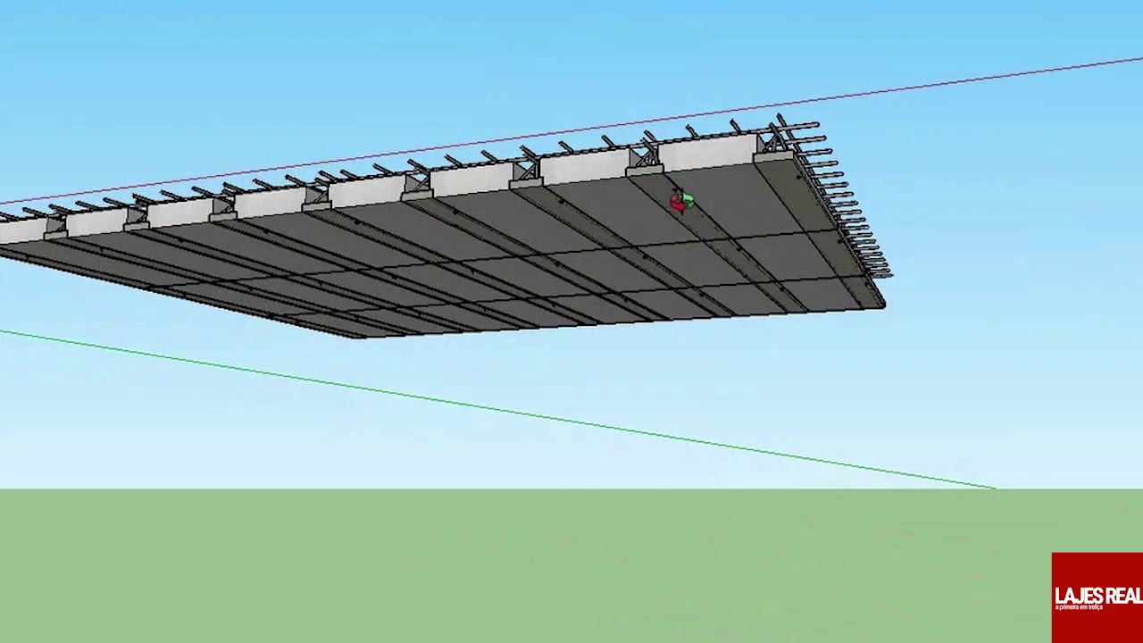 Laje Treliça H12 EPS - Sketchup - YouTube