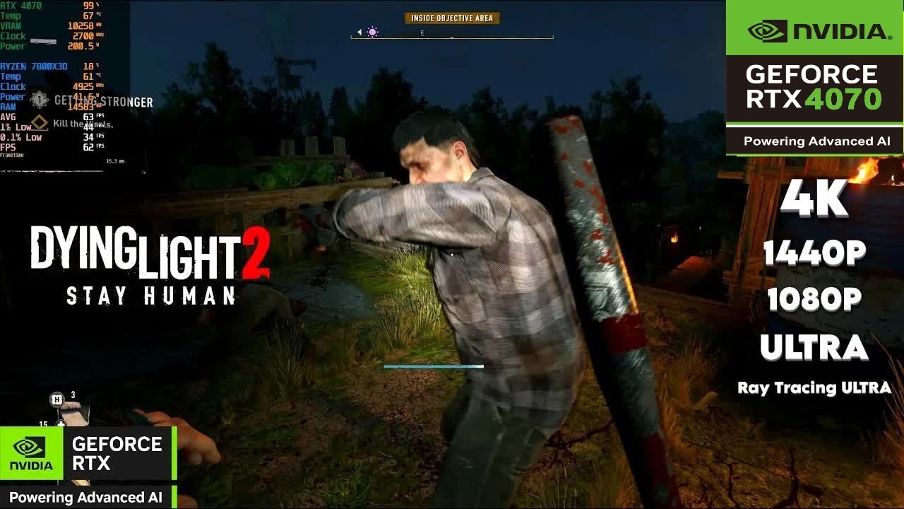 Dying Light 2 Stay Human | RTX 4070 & Ryzen 7 7800X3D | 4K, 1440p ...