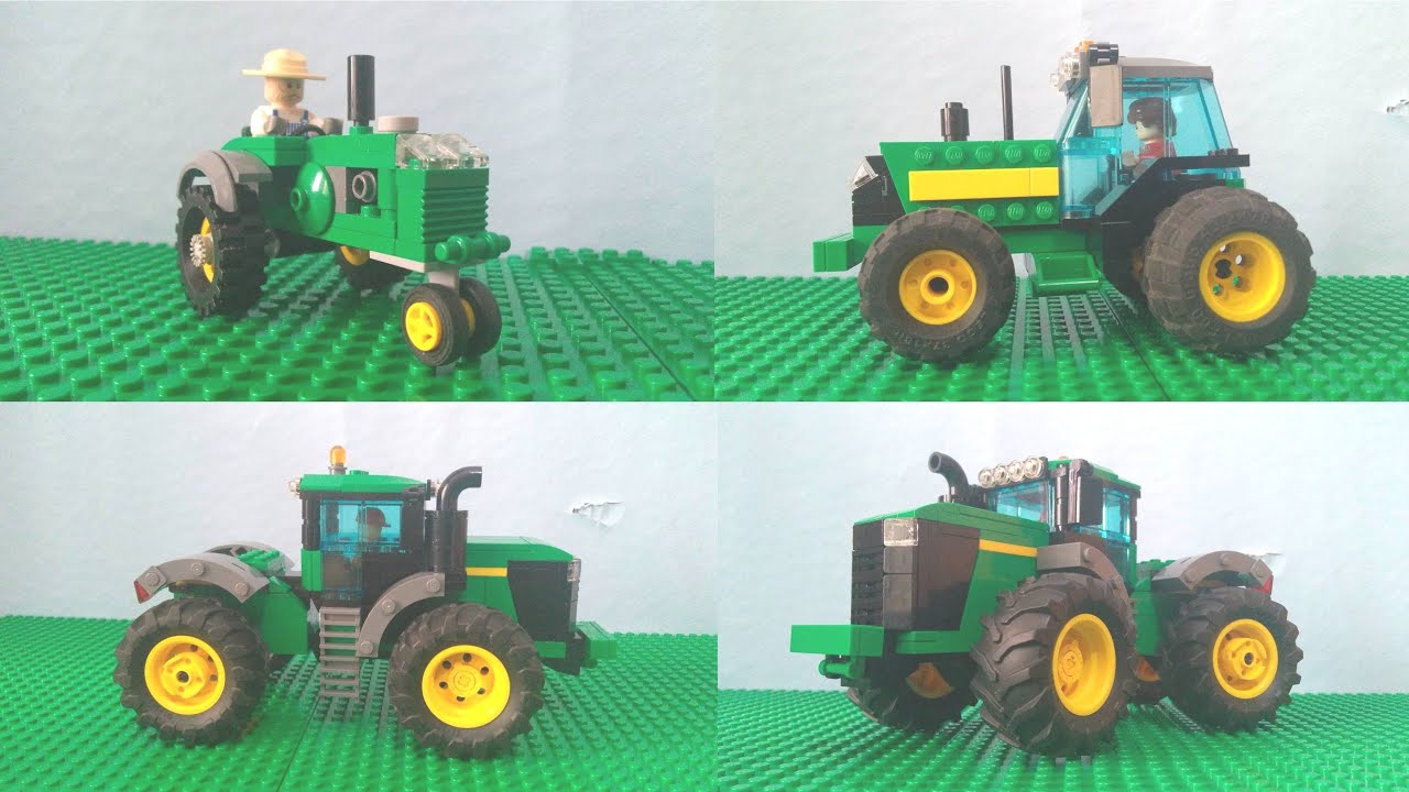 Lego Green John Deere Tractors MOC - YouTube