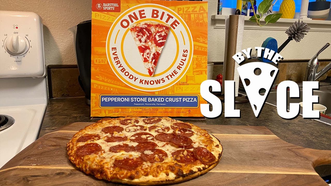 One Bite Frozen Pizza Review! - YouTube