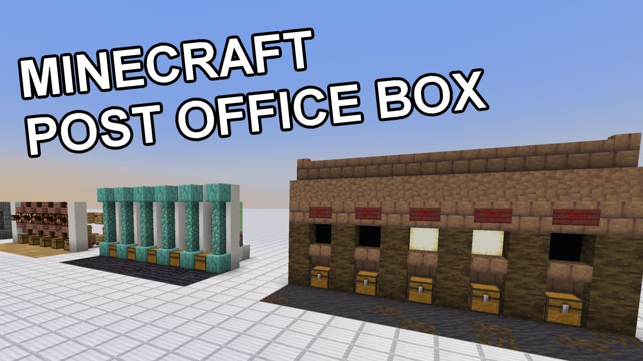 5 Post Office Box designs for Minecraft Java and Bedrock - YouTube