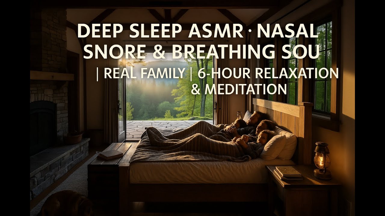 Deep Sleep ASMR – Nasal Snore & Breathing Sounds | Real Family | 6-Hour ...