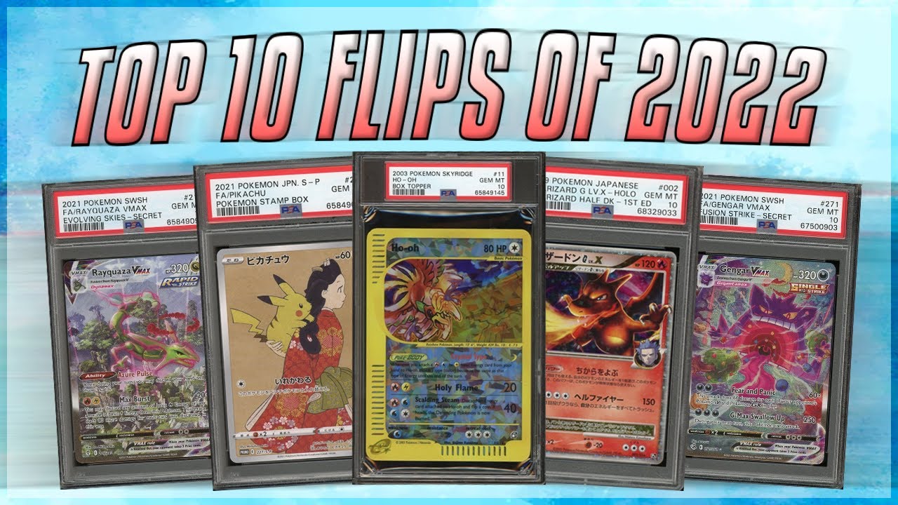 My Top 10 Pokemon Card Flips of 2022! - YouTube