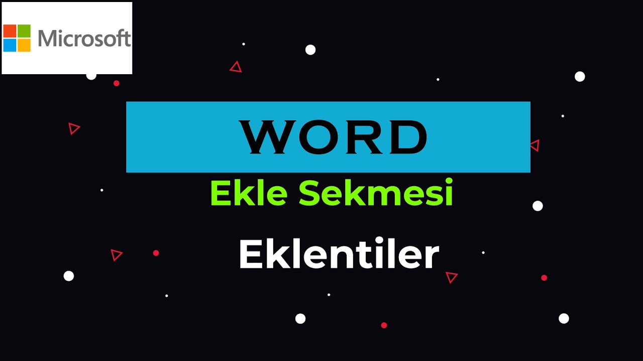 Eklentiler ve Medya Grubu - Microsoft Word Dersleri 33 - YouTube