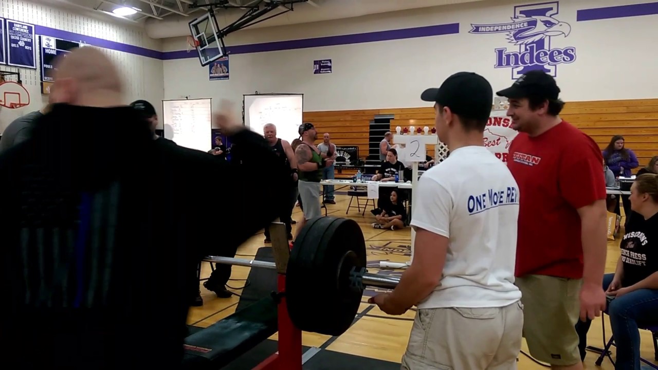Randy Fry #hulksmash bench press competition 4th attempt Independence ...