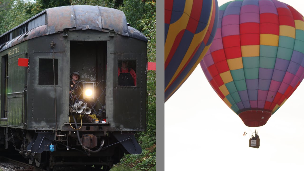 Historic Trains and Hot Air Balloons! - YouTube