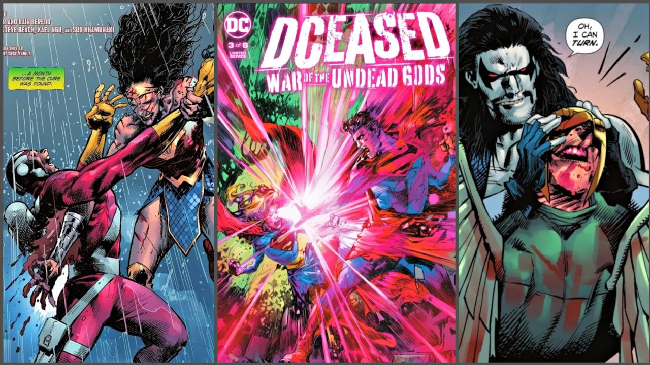 DCEASED: War Of The Undead Gods #3 l Zombie WonderWoman Kills Adam ...