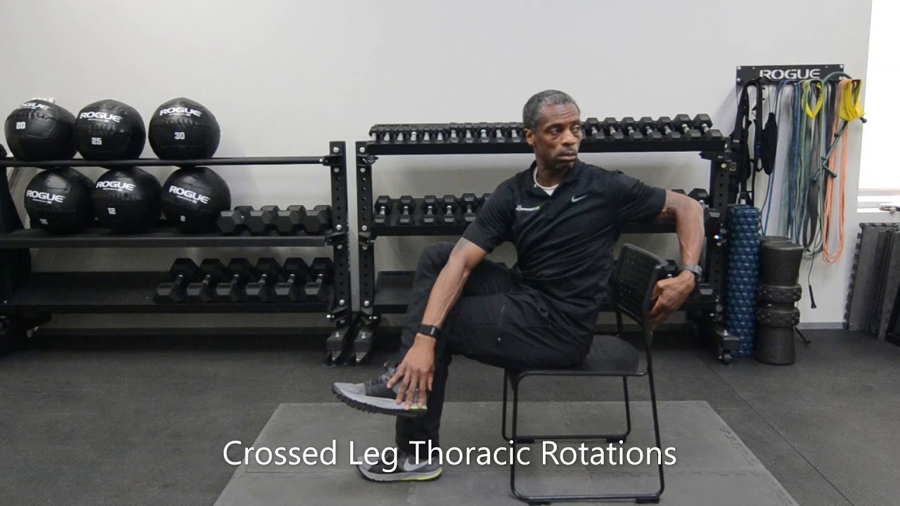 Crossed Leg Thoracic Rotations - YouTube