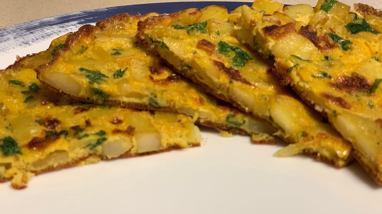 Potato omelet | Egg potato omelet | Potato omelette | Egg potato ...