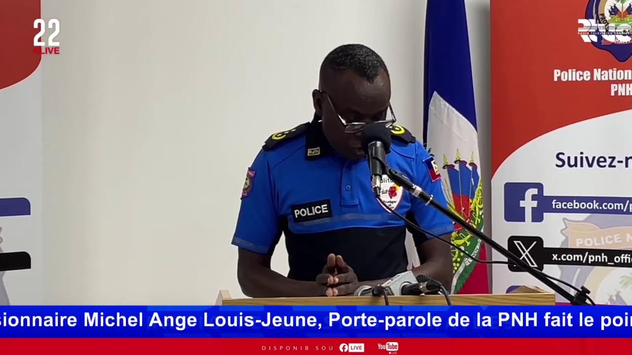 Le Commissaire Divisionnaire Michel Ange Louis-Jeune, Porte-parole de ...