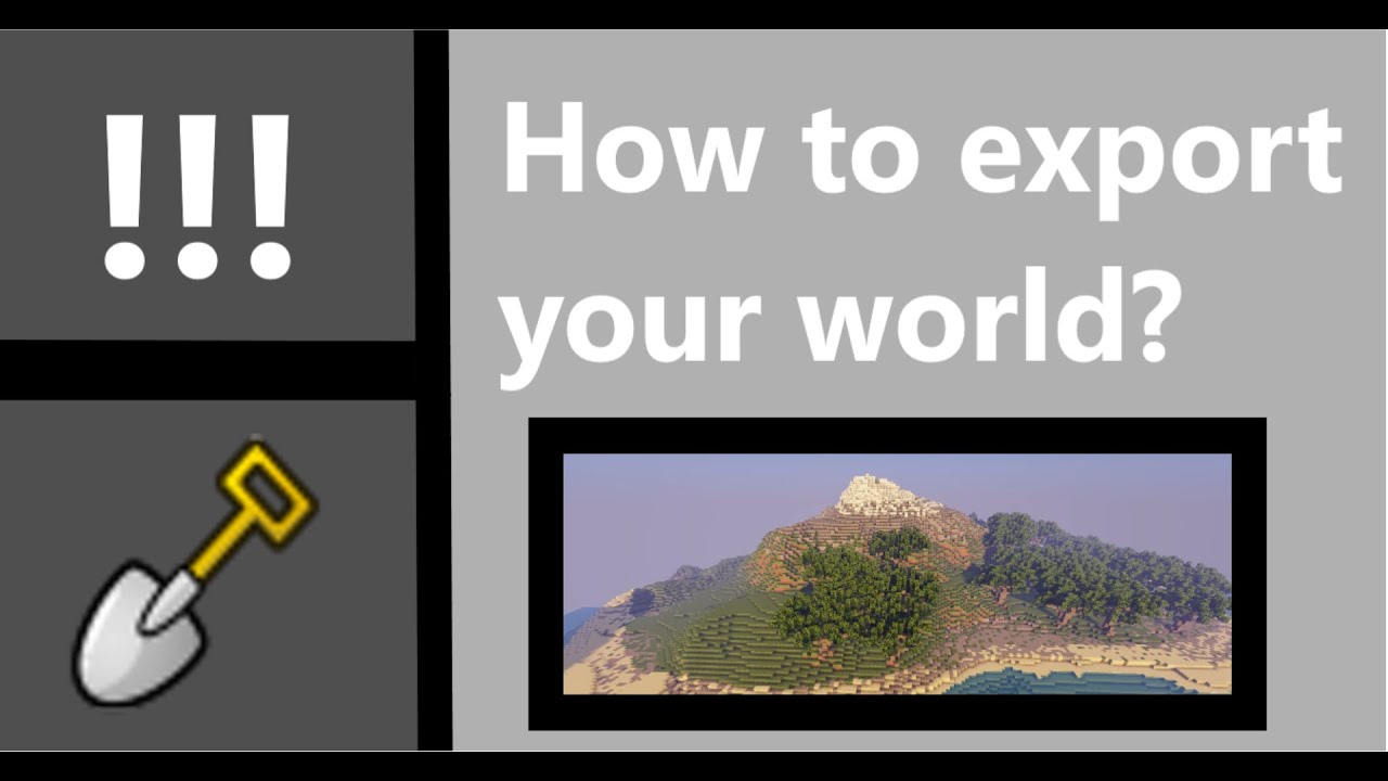 How to export your world from worldpainter into your minecraft (java ...