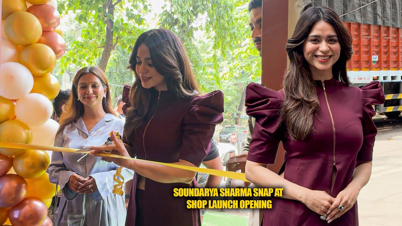 Soundarya Sharma Snap At Shop Launch Opening | HouseFull 5 Success ...
