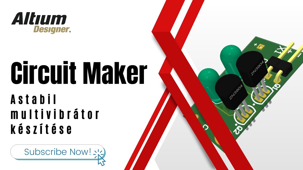 Astabil multivibrátor SCH és PCB rajz, timelaps videó - YouTube