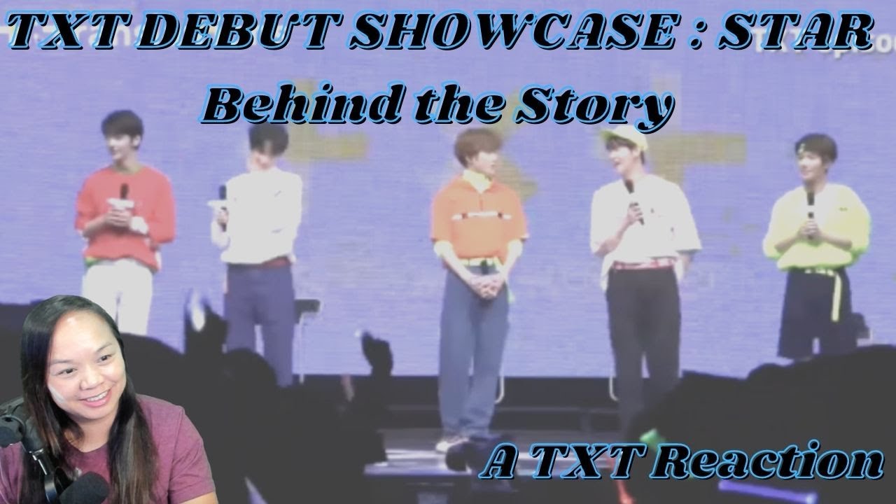 TOMORROW X TOGETHER (TXT) (투모로우바이투게더) 'DEBUT SHOWCASE : STAR' behind ...
