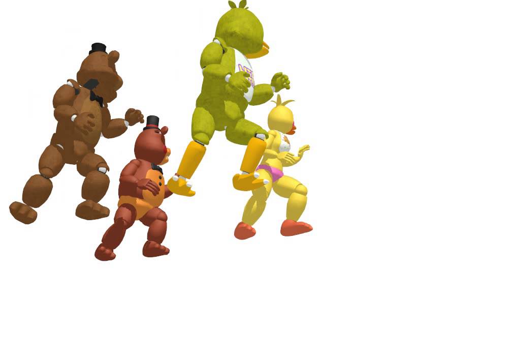 (MMD X FNAF) Freddy x Chica Timber - YouTube