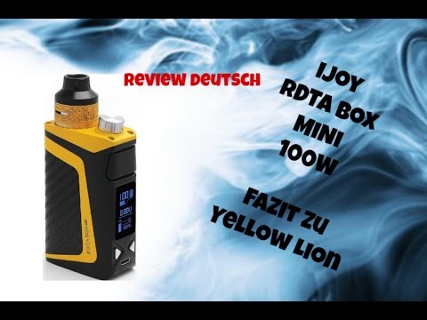 Ijoy RDTA Box Mini Review deutsch+Fazit Yellow Lion und Infos zum 500 ...