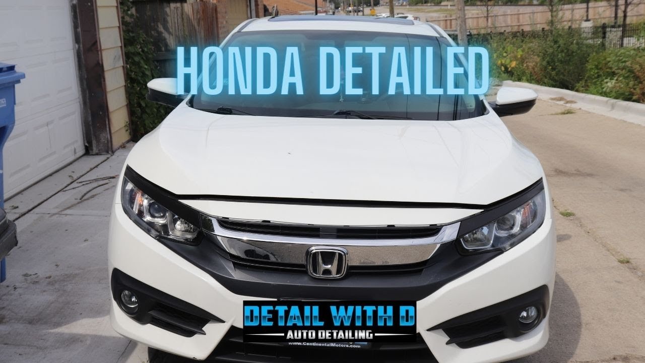Detailing a Honda | Engine Bay Detailing | Interior Detailing - YouTube
