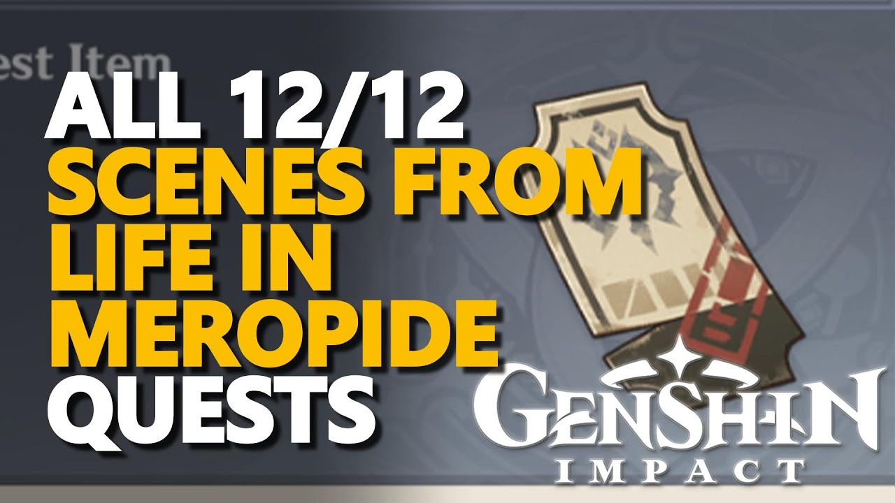 All Scenes from Life in Meropide Quests Genshin Impact - YouTube