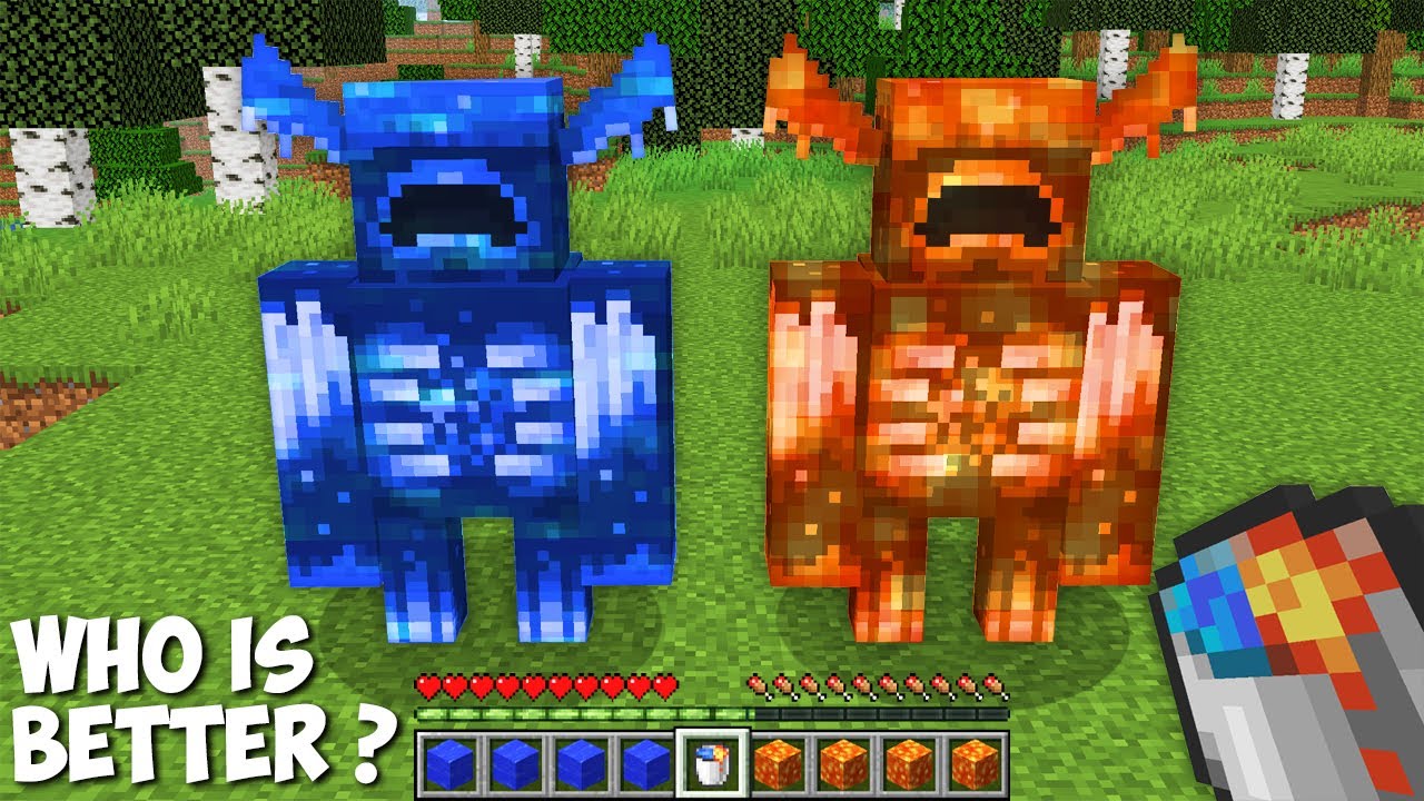 Who is STRONGER ? LAVA WARDEN vs WATER WARDEN in Minecraft ! - YouTube