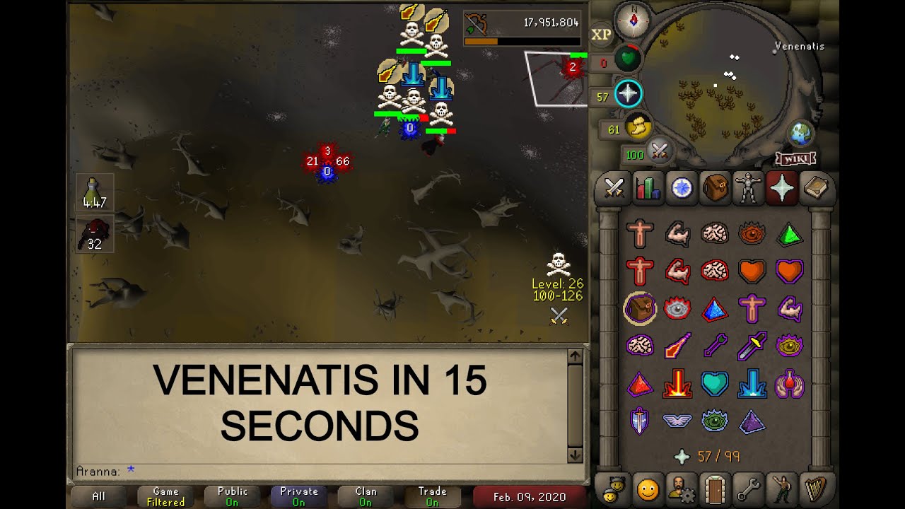 15 Second Guides - Venenatis Safespot (OSRS) - YouTube