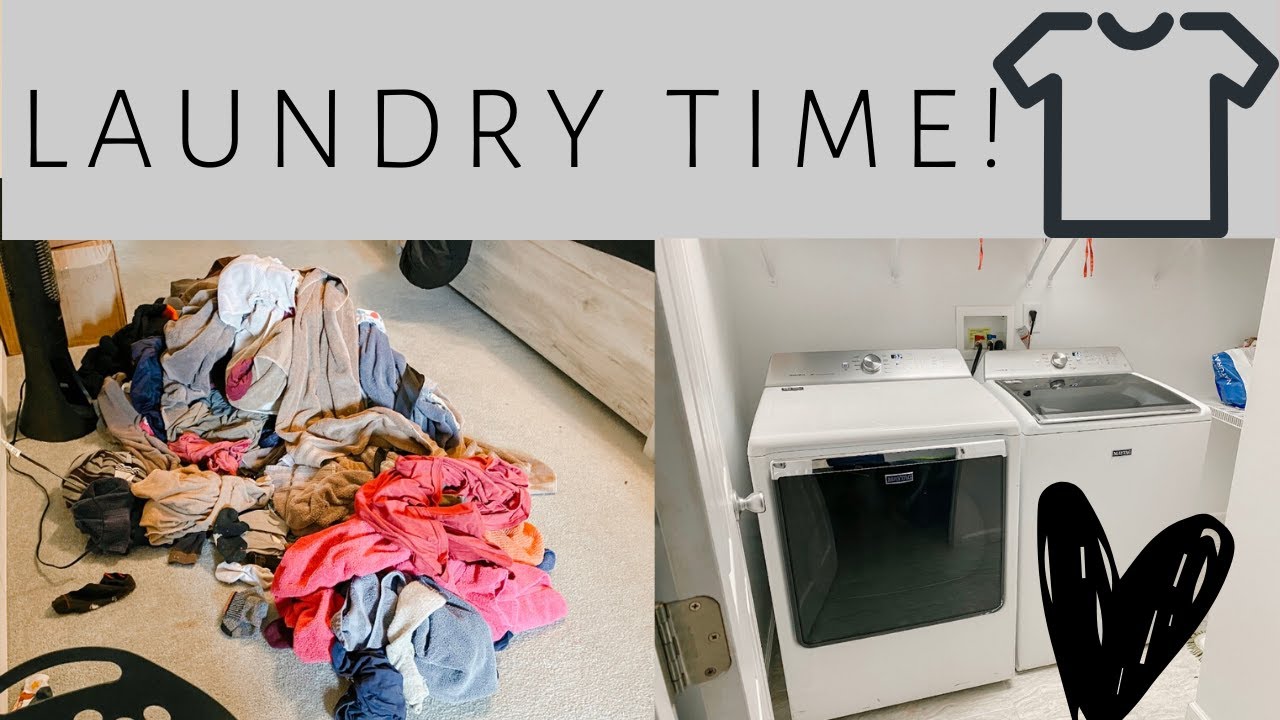 LET'S DO LAUNDRY VLOG | EXTREME LAUNDRY MOTIVATION | FAMILY LAUNDRY ...