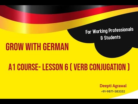 Verb Conjugation in German | A1 course for beginners - YouTube