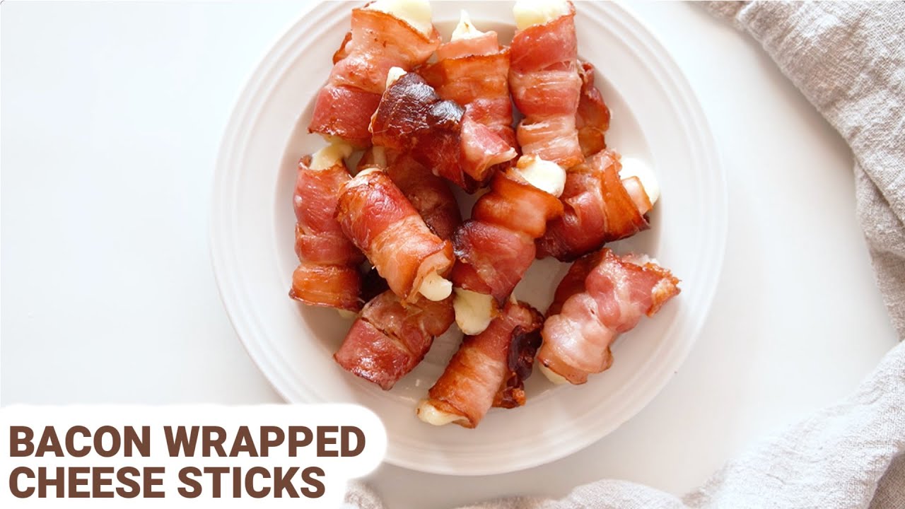Bacon Wrapped Cheese Sticks - YouTube