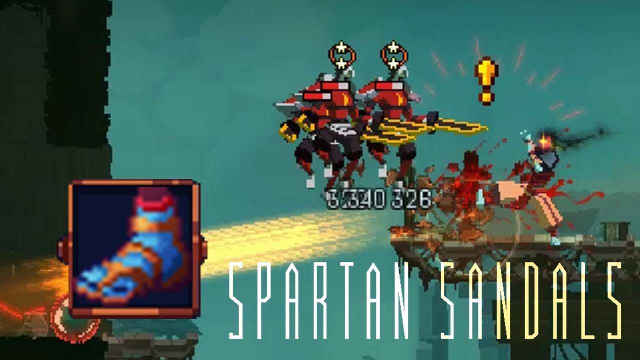 Dead Cells - Spartan Sandals (level 1) only, with +stat equipment run ...