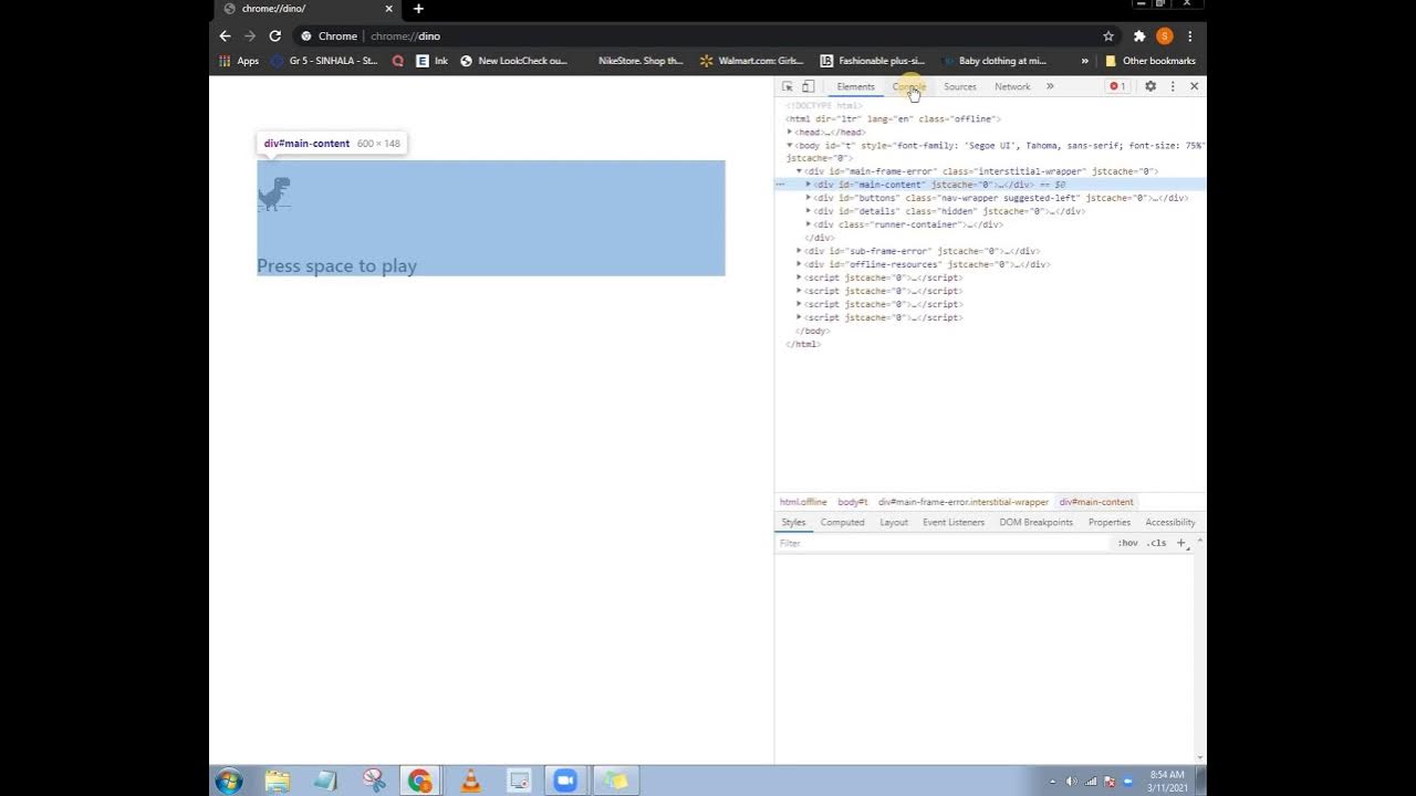 How to jump higher in the dino game( chrome offline game) - YouTube