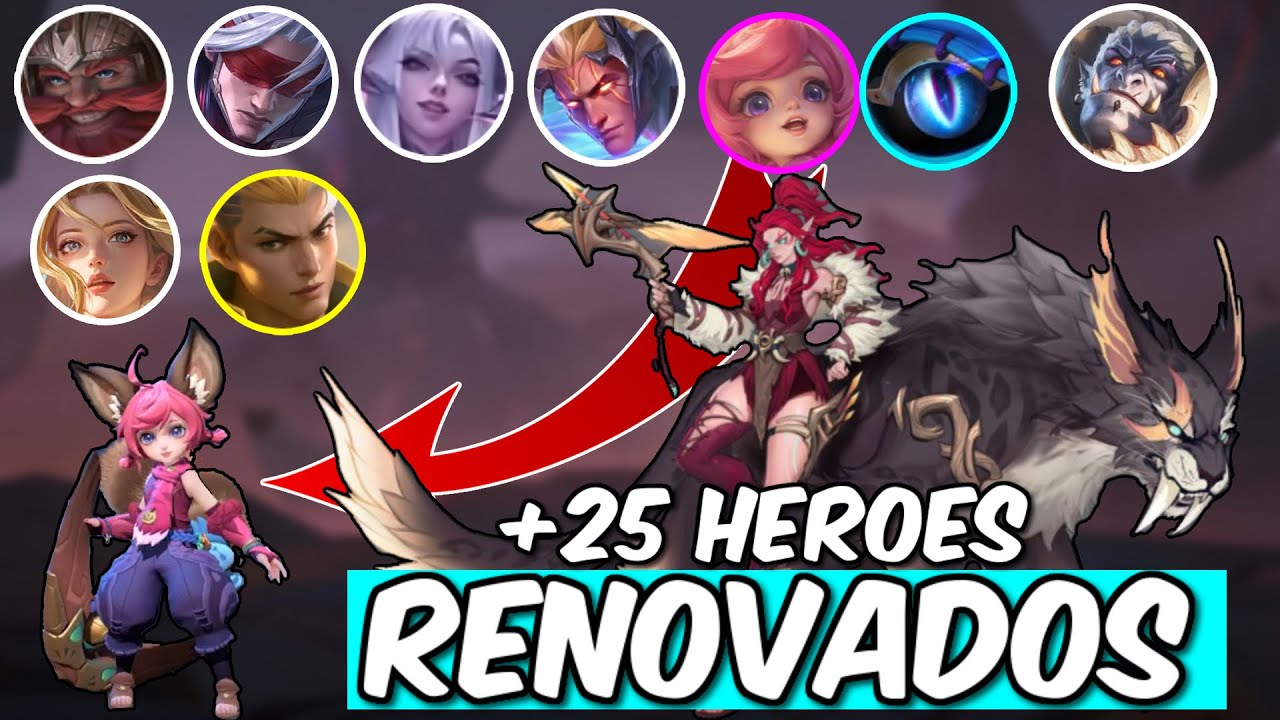 MOONTON MODIFICA A +25 HÉROES! LOS REVAMPS DEL MOBILE LEGENDS DEL ...