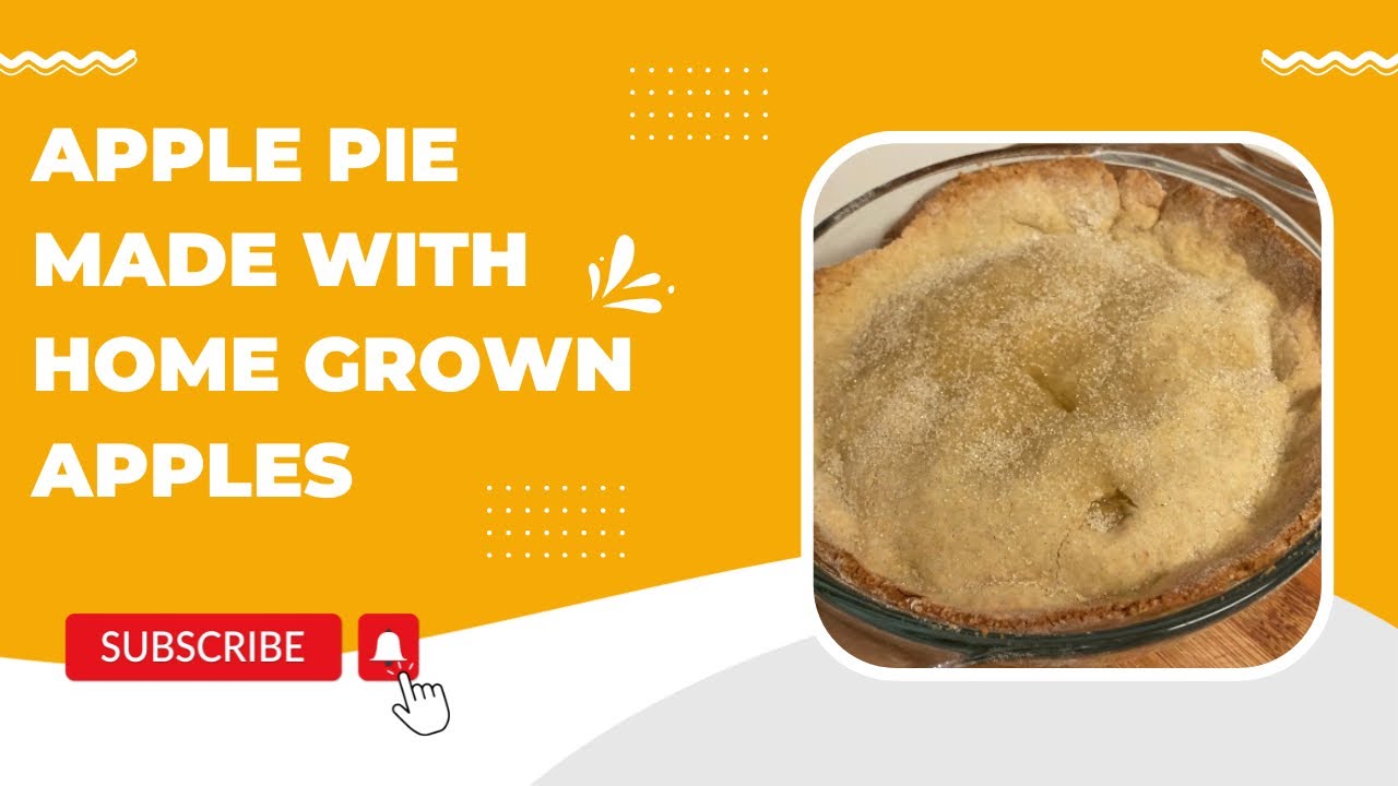 Homemade apple pie | homegrown apples | frugal living - YouTube