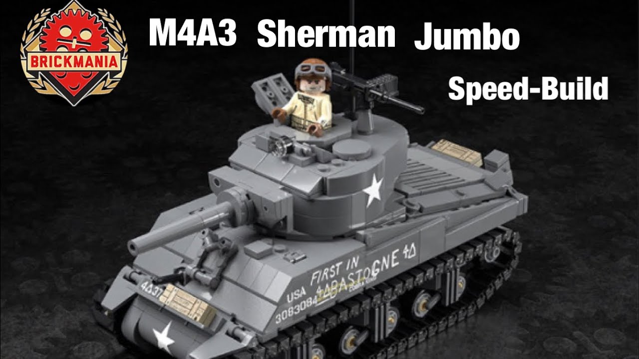 Building Brickmania M4A3 Jumbo Sherman Speed-Build - YouTube