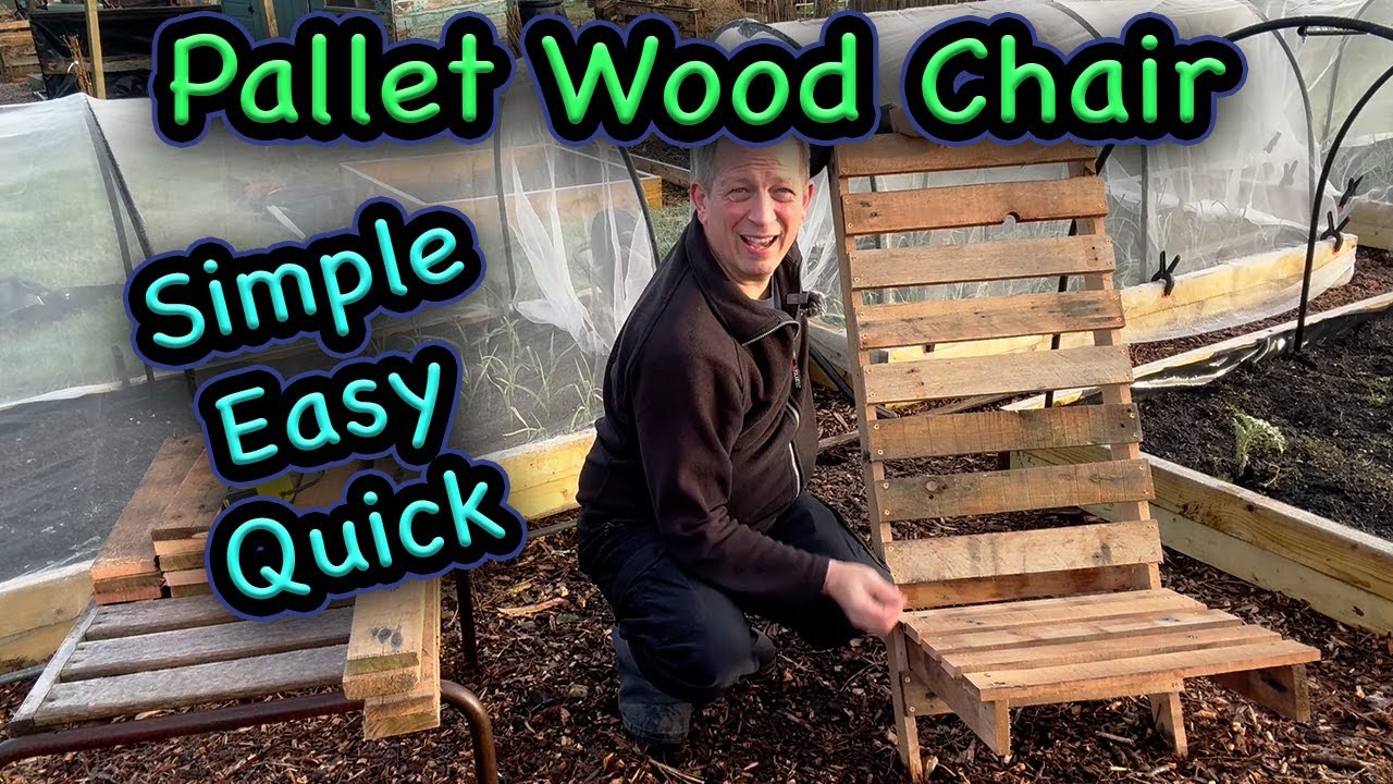 Make A Beautiful Pallet Wood Chair From Scratch - YouTube
