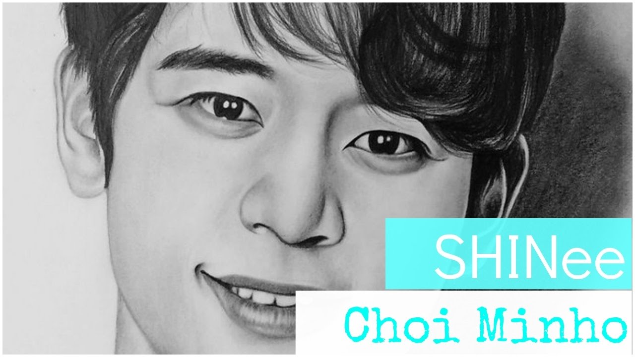 Drawing Choi Minho from SHINee - YouTube