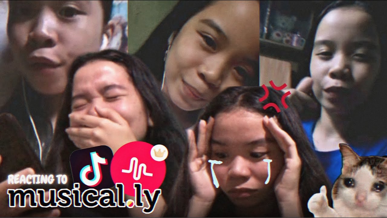 reacting to my old tiktok videos (musically era) - YouTube