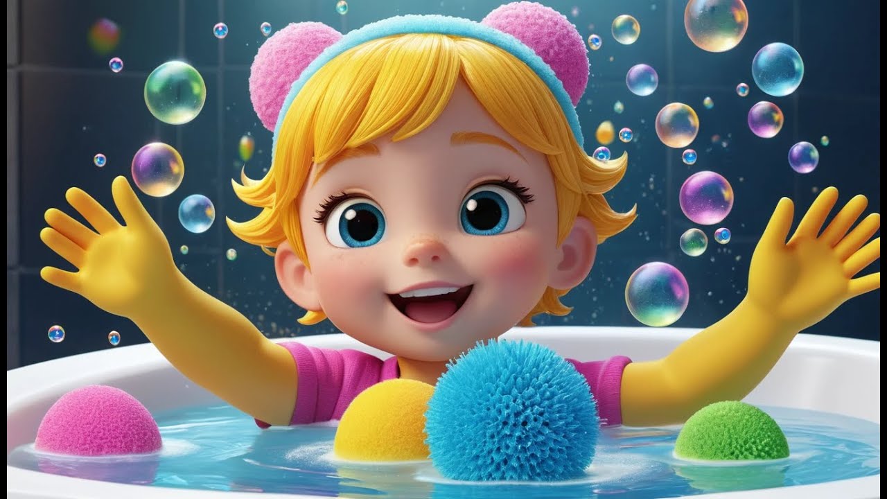 Splish, Splash, A Rainbow Bath Rhyme Song | Popular Nursery Rhyme ...
