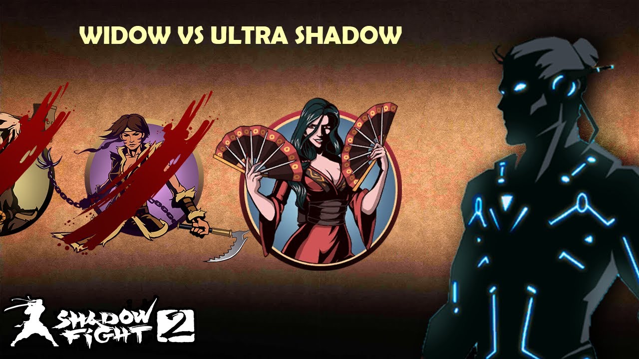 Shadow Fight 2 Ultra Shadow Vs Young Widow and Bodyguards - YouTube