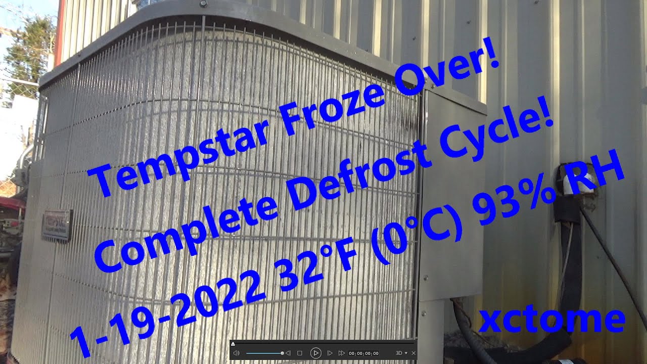 Tempstar Froze Over! Full Defrost Cycle!! - YouTube