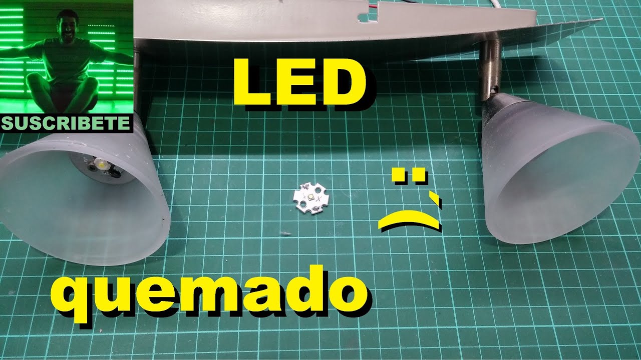 Que pasa cuando se quema un LED - YouTube