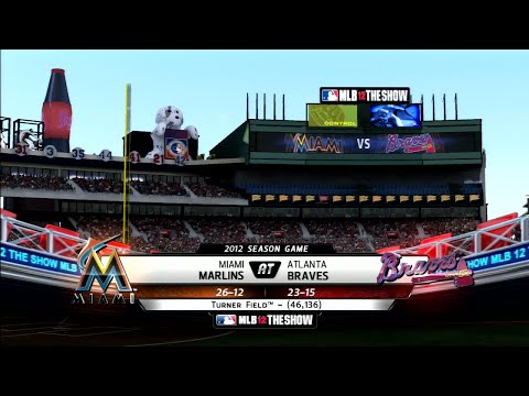 MLB 12: The Show (Miami Marlins Season) Game #39 - MIA @ ATL