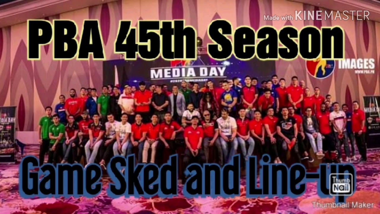 PBA 45TH SEASON GAME SKED AND TEAM LINE-UP 2020 / MEDIA DAY PHOTO - YouTube